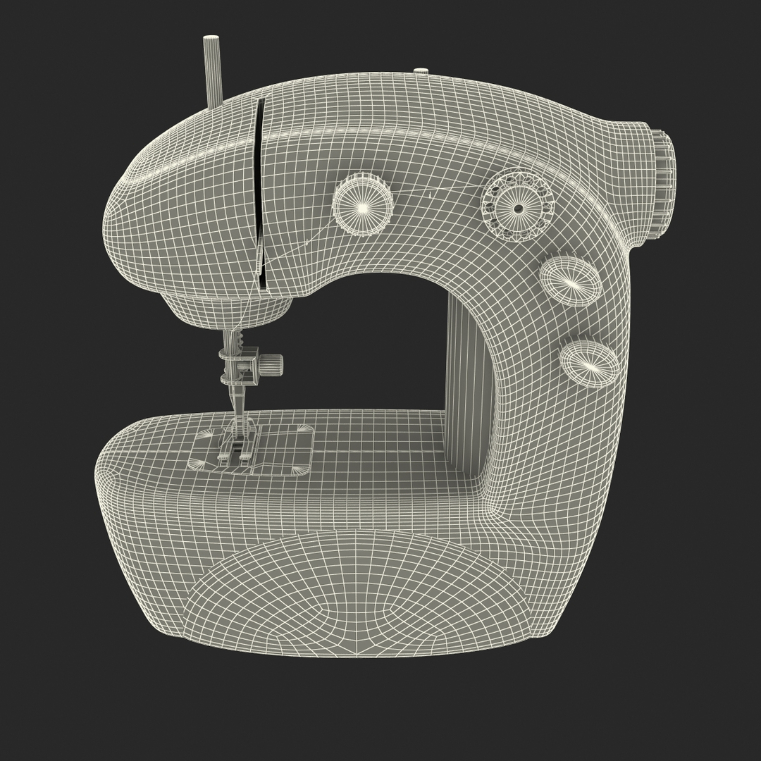 3d Sewing Machine 4 Model