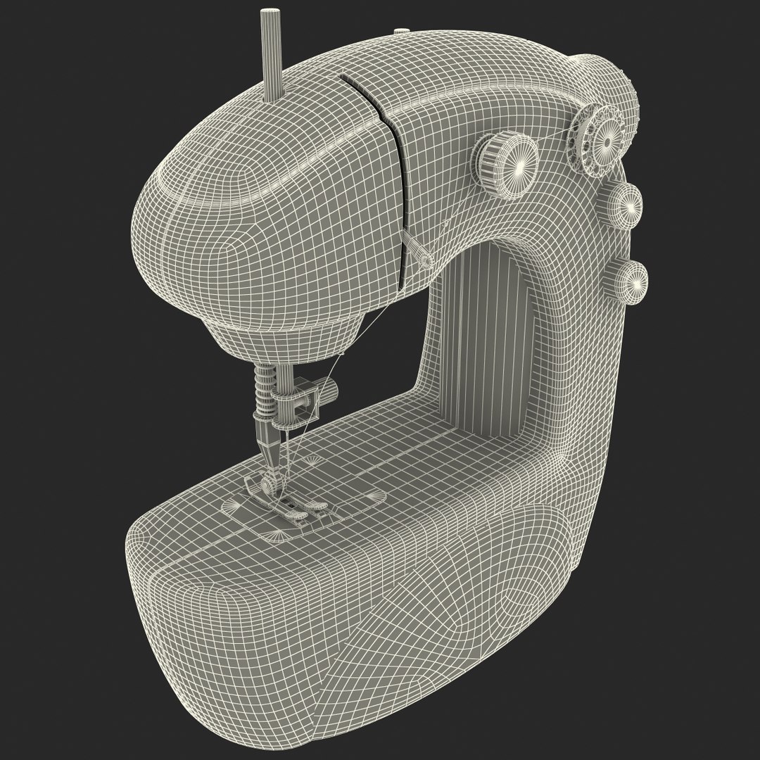 3d sewing machine 4 model