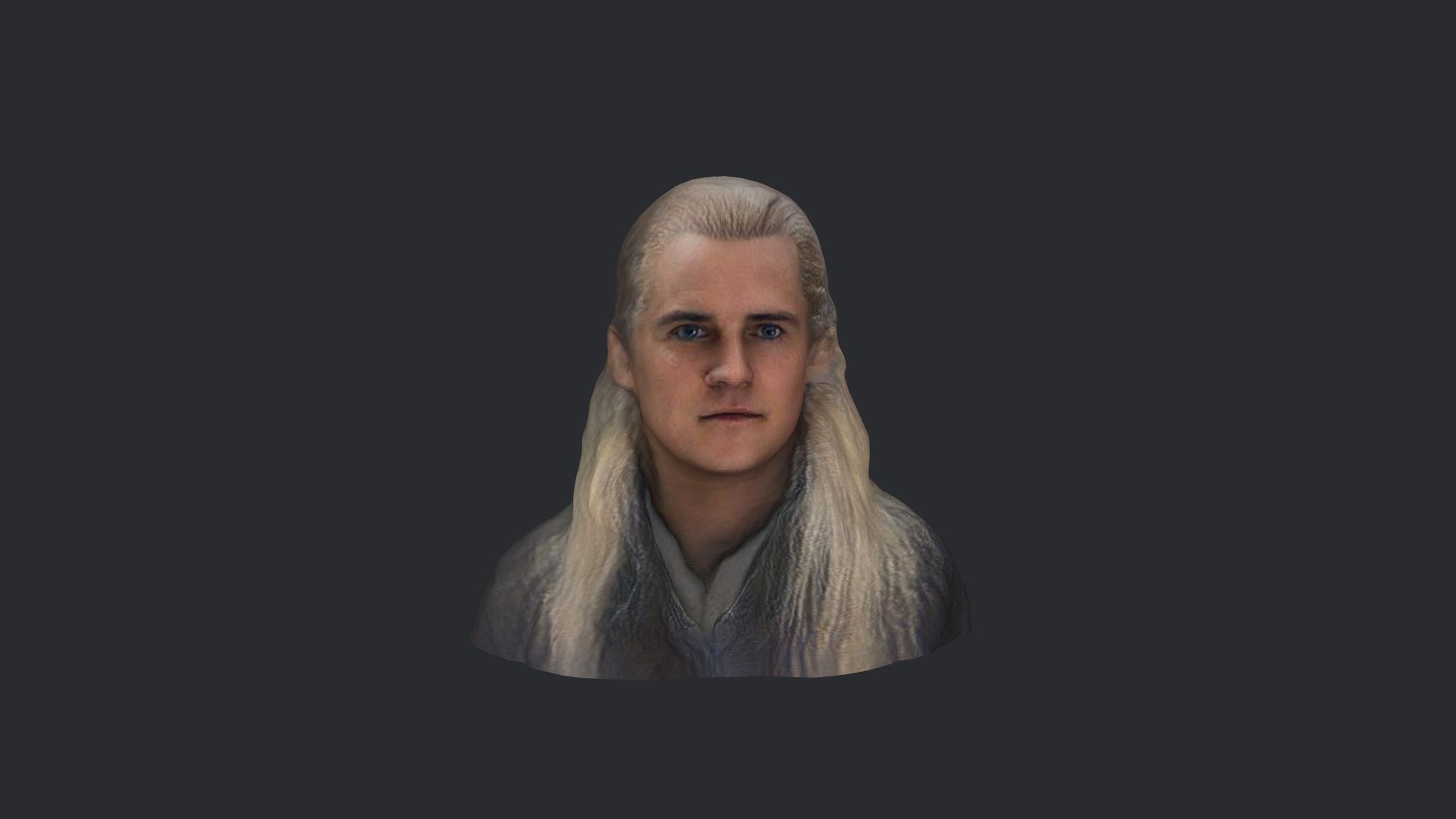 modelo 3d Legolas El Señor de los Anillos - Busto realista listo modelo ...