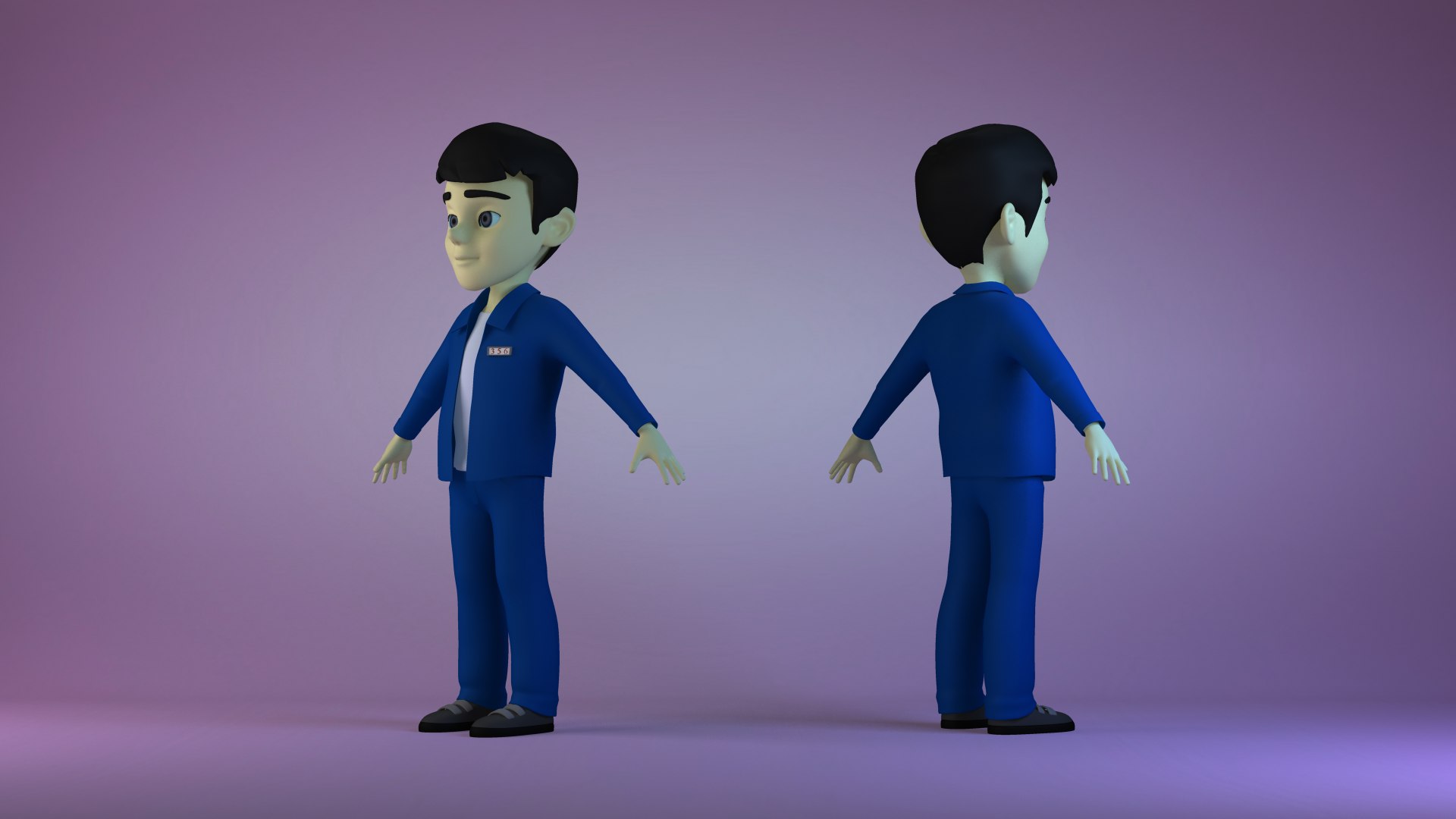 3D CartoonCartoon Clerk Employee Man Businessman Model - TurboSquid 2159998