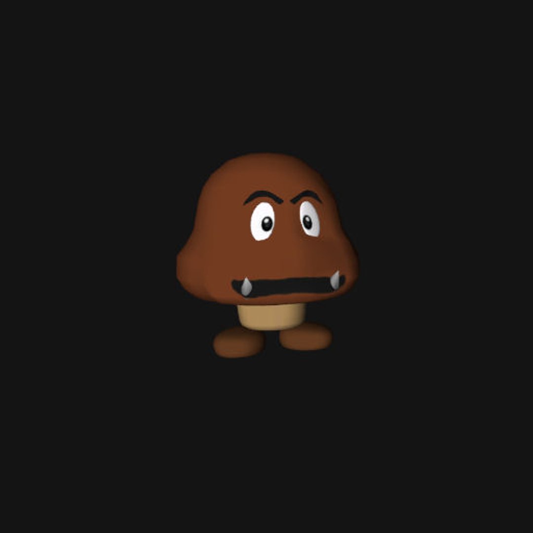 Goomba Super Mario 3d Model