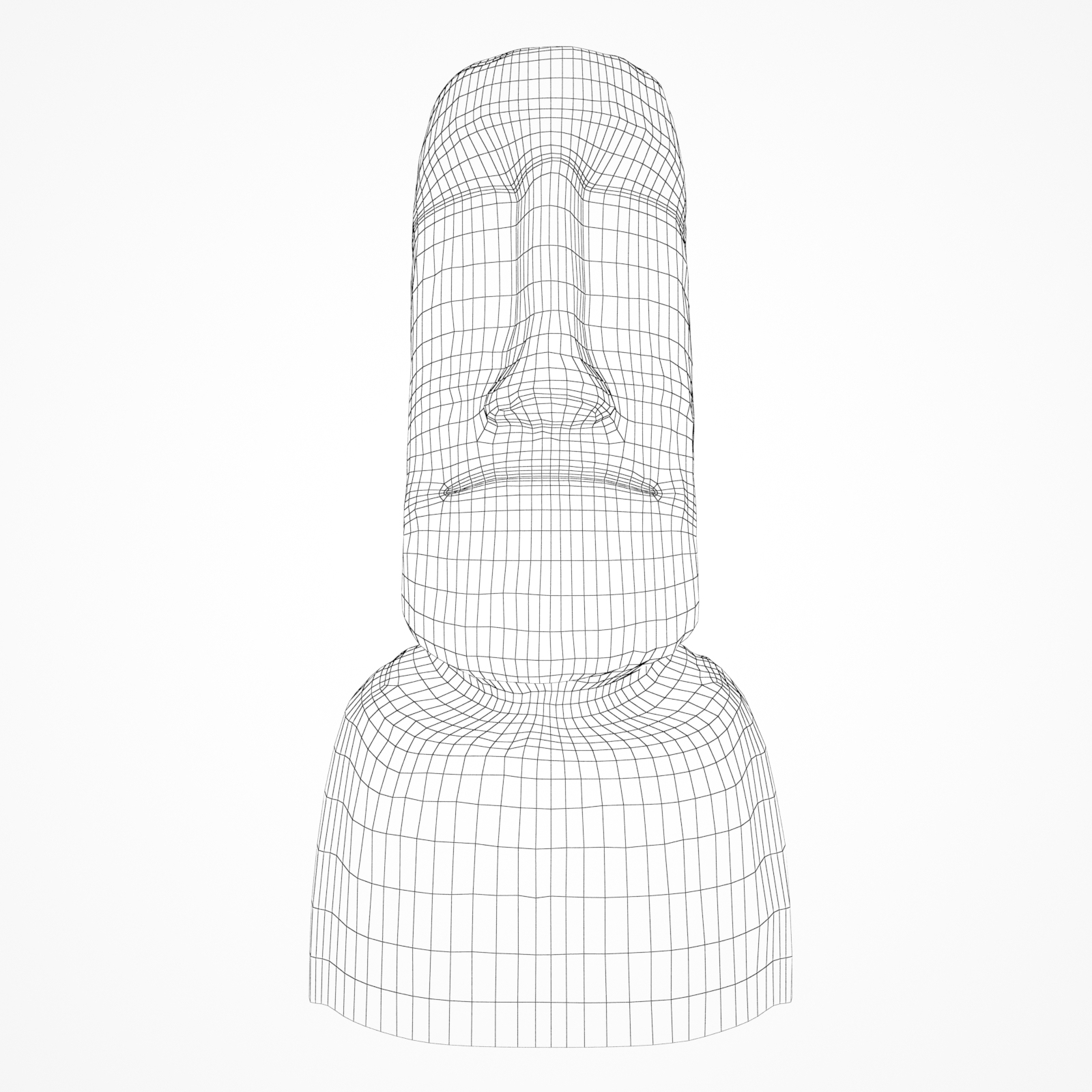 3d easter island moai statue model