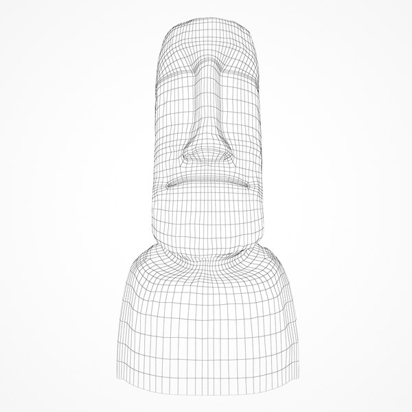 3d easter island moai statue model