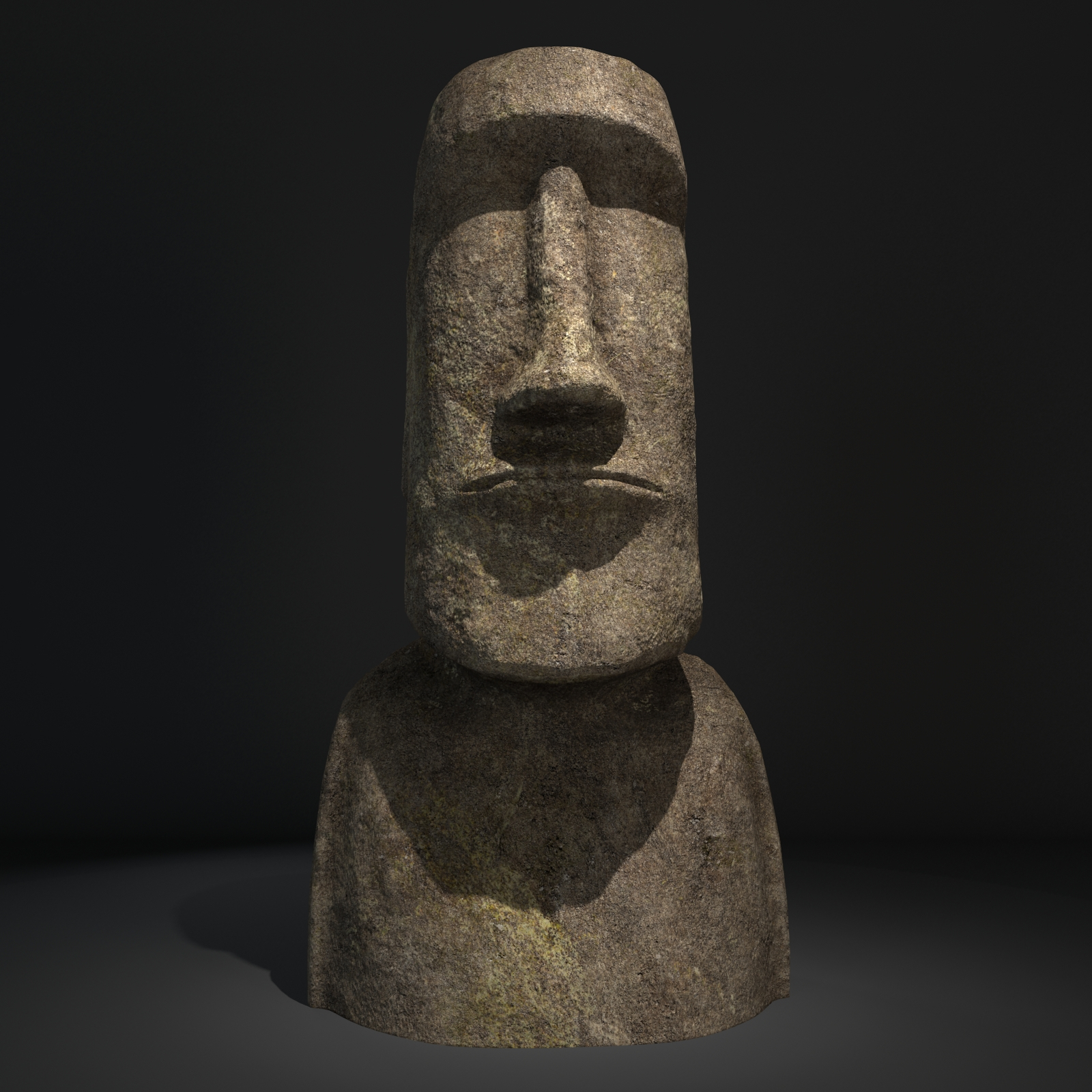 3d easter island moai statue model