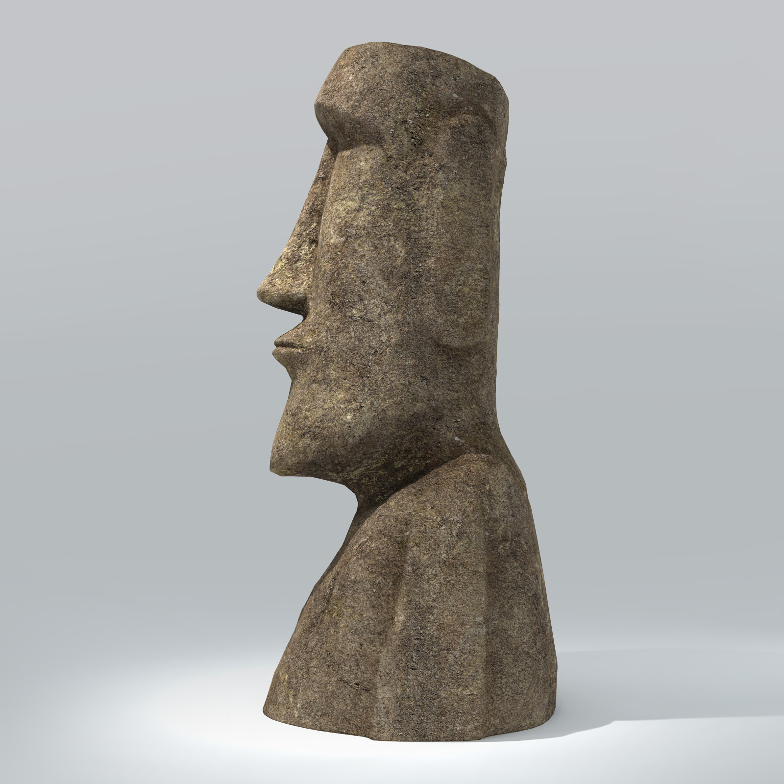 3d easter island moai statue model