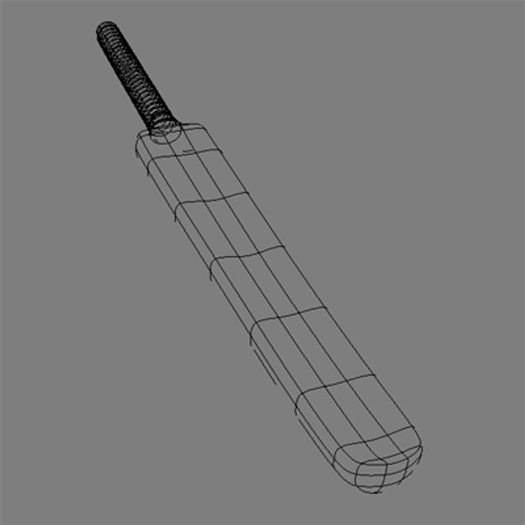 3d cricket bat model