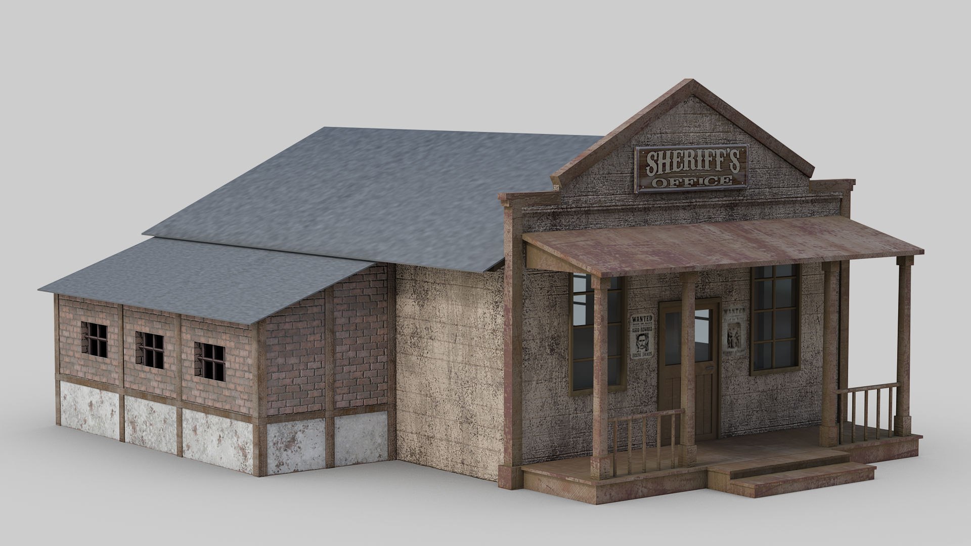 3D Sheriff Office - TurboSquid 2215876