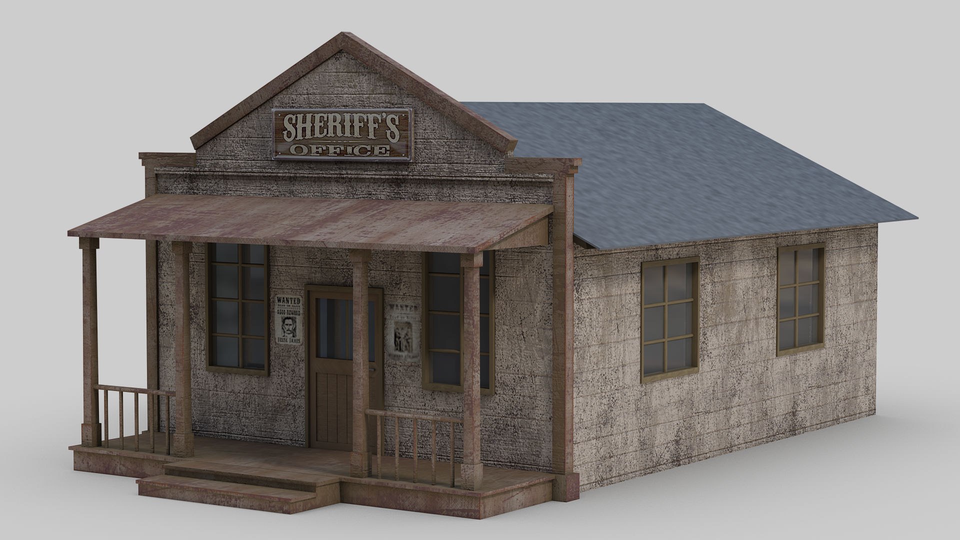 3D Sheriff Office - TurboSquid 2215876
