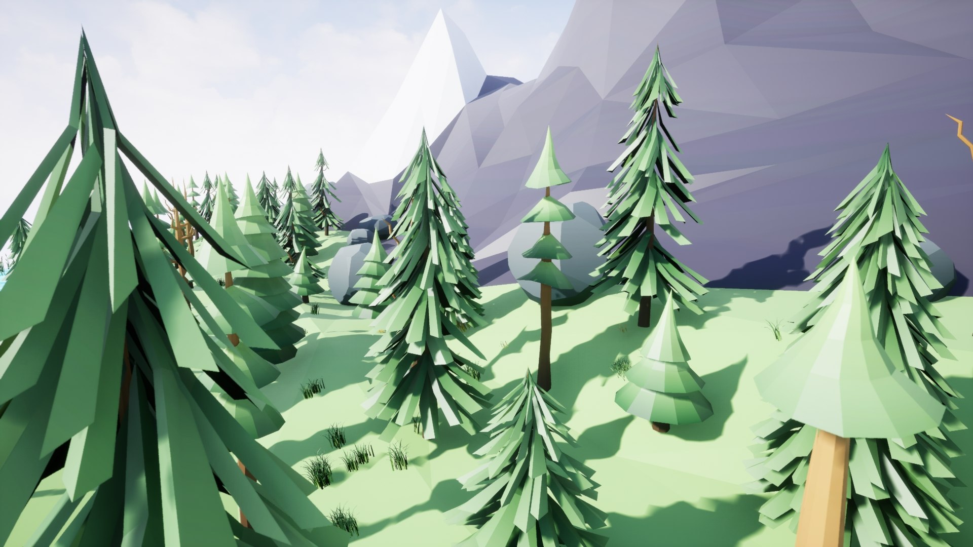Low Poly Forest And Landscape 3D - TurboSquid 2299766