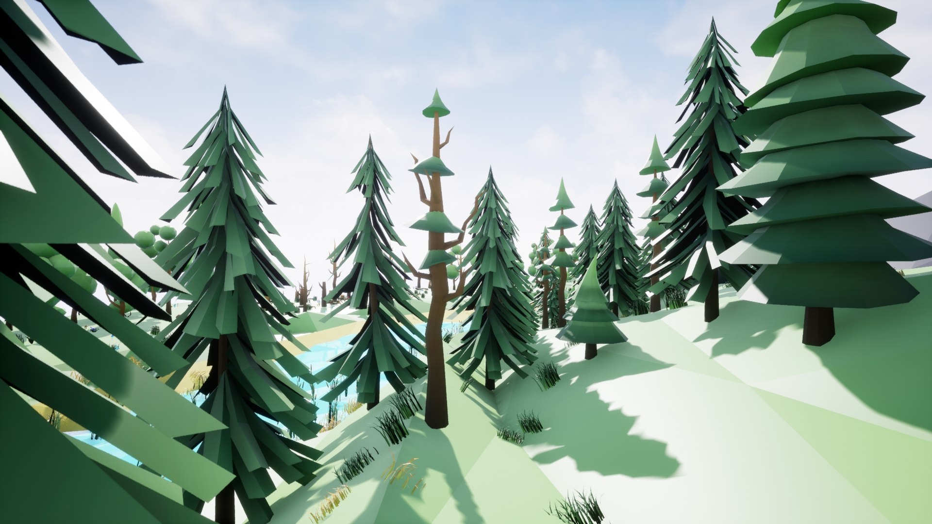 Low Poly Forest And Landscape 3D - TurboSquid 2299766
