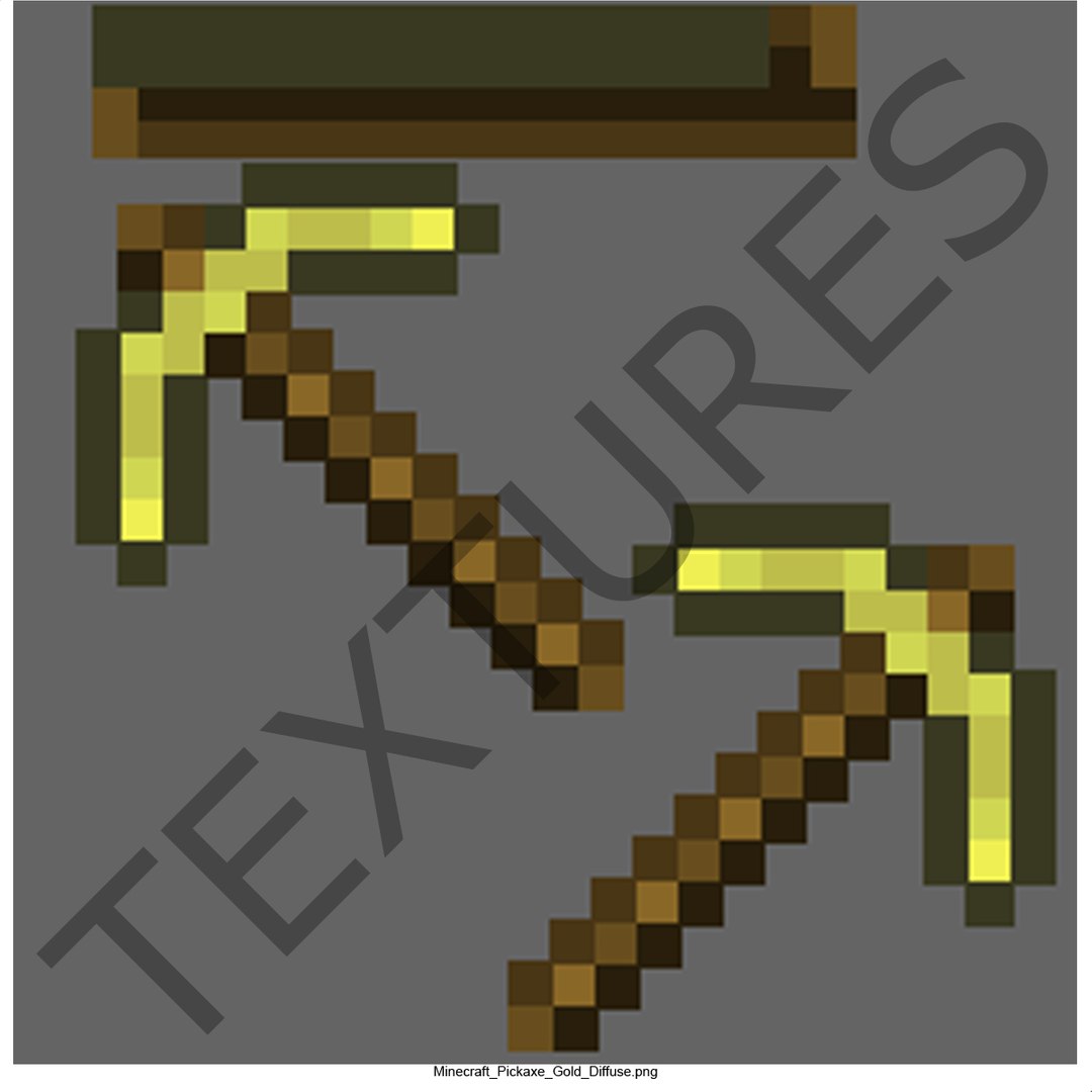 minecraft pickaxe golden max