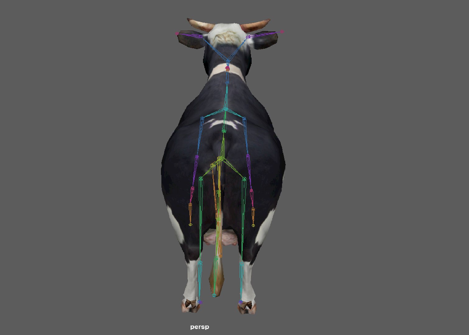 3D Cow Low Poly Rig Model - TurboSquid 2078714