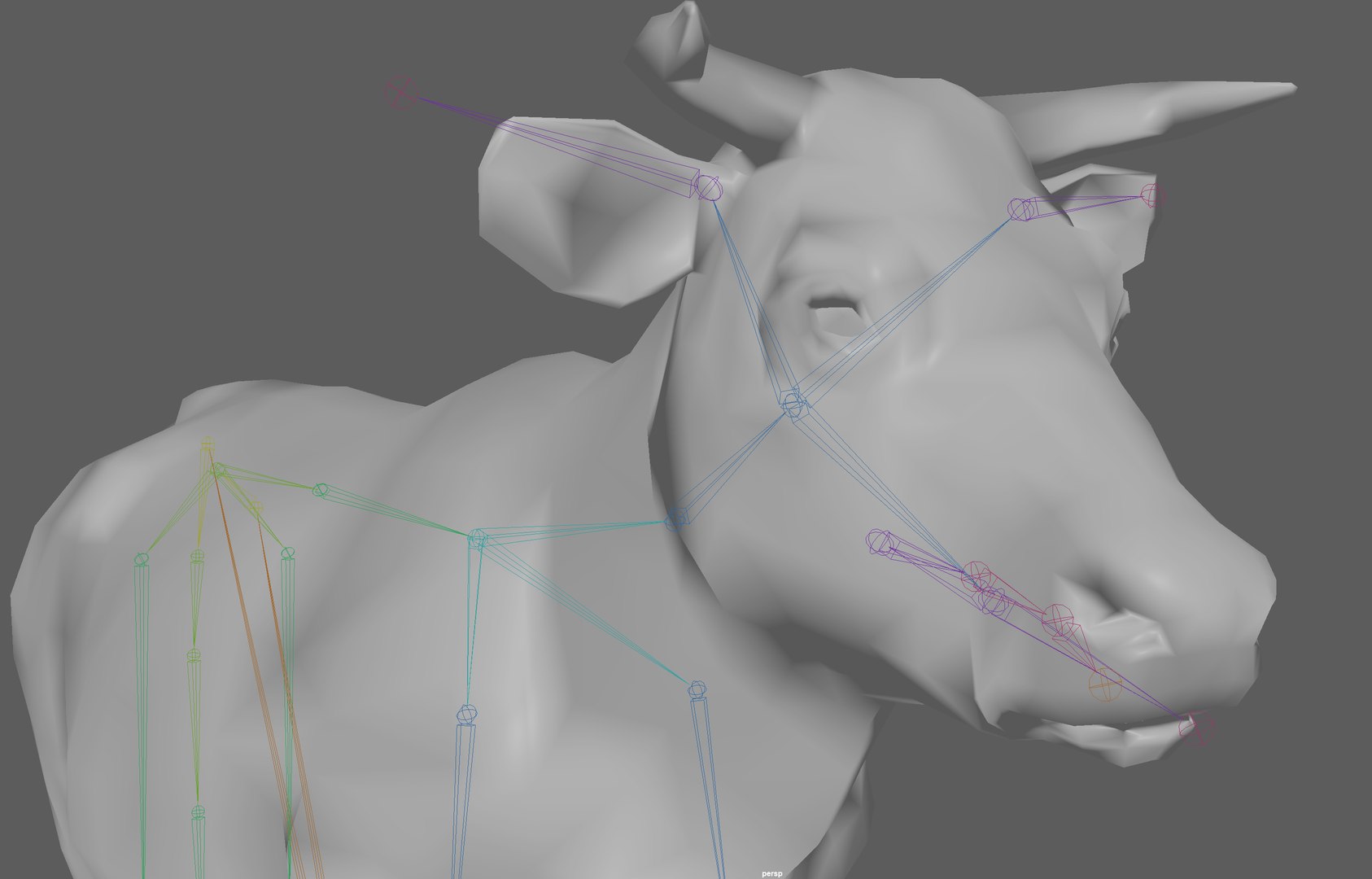 3D Cow Low Poly Rig Model - TurboSquid 2078714