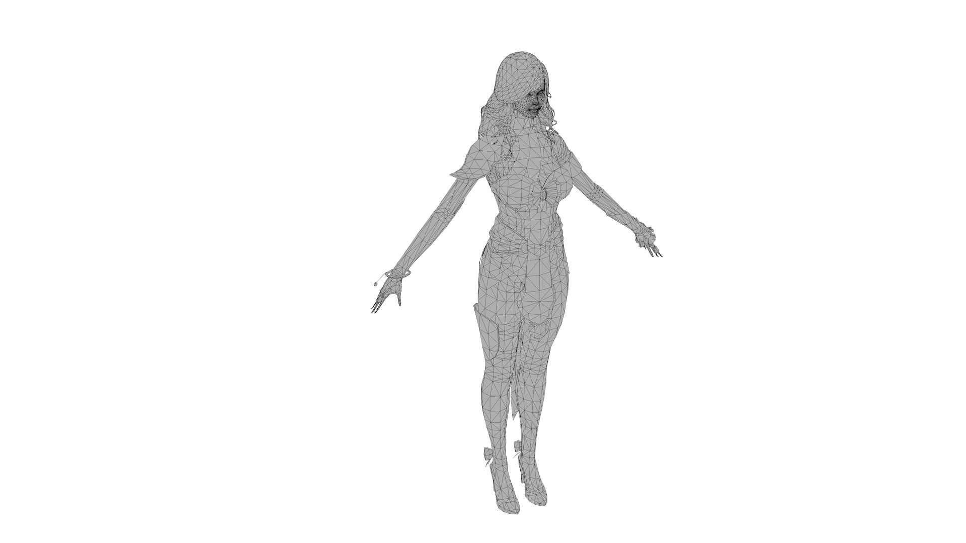 Warrior Woman Model 3D Model - TurboSquid 2368939