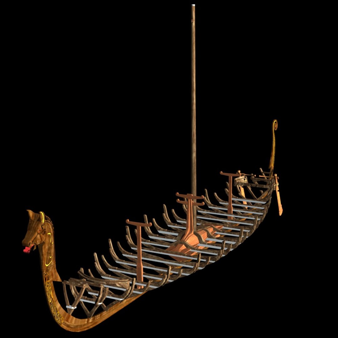 Drakkar Ship Viking Longship 3D Model - TurboSquid 1222305