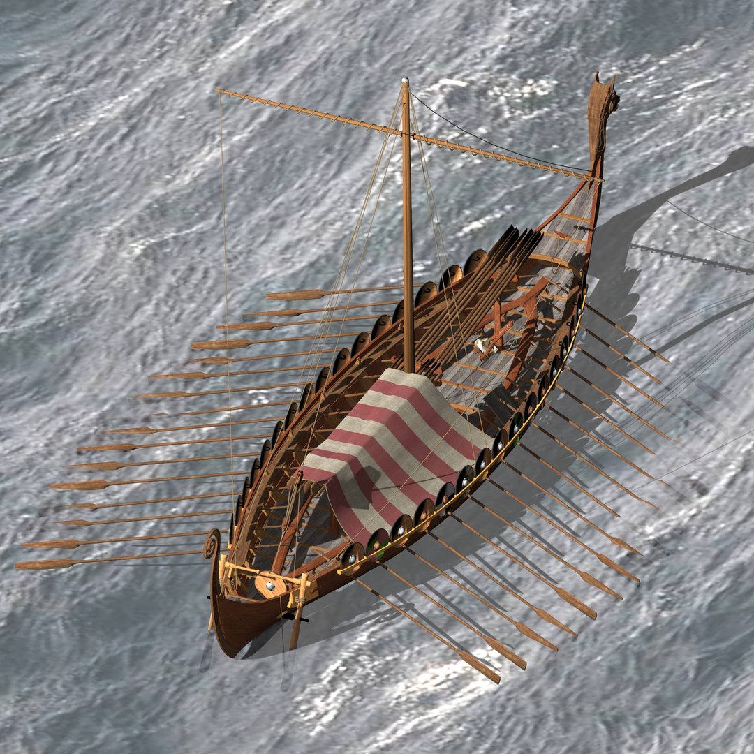 Drakkar Ship Viking Longship 3D Model - TurboSquid 1222305