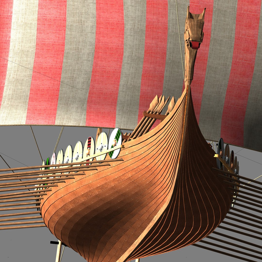 Drakkar Ship Viking Longship 3D Model - TurboSquid 1222305