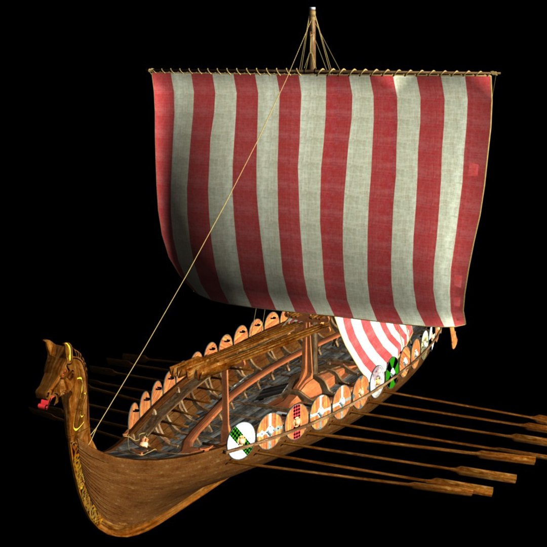 Drakkar Ship Viking Longship 3D Model - TurboSquid 1222305