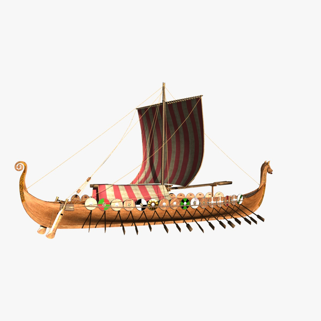 Drakkar Ship Viking Longship 3D Model - TurboSquid 1222305
