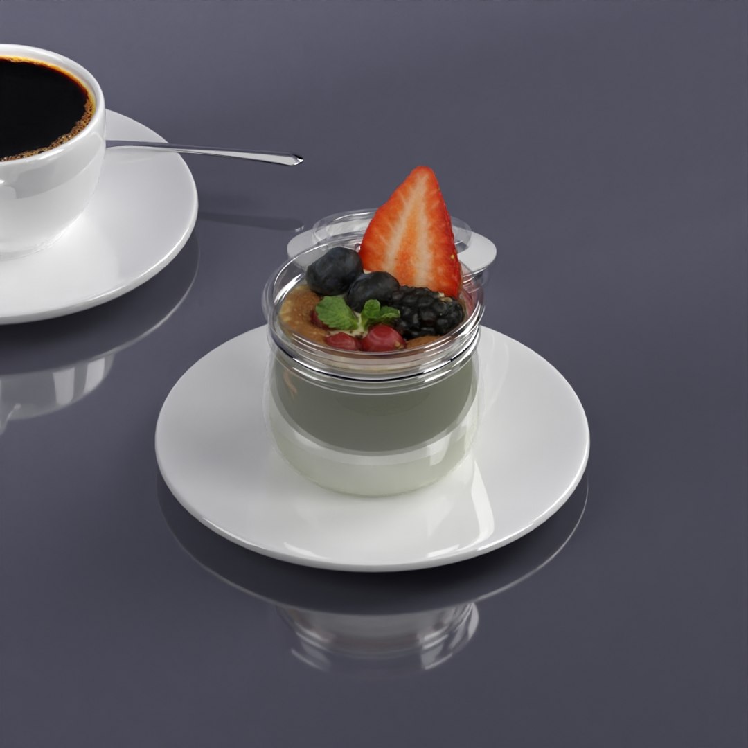 3D Coffee Breakfast - TurboSquid 1630488