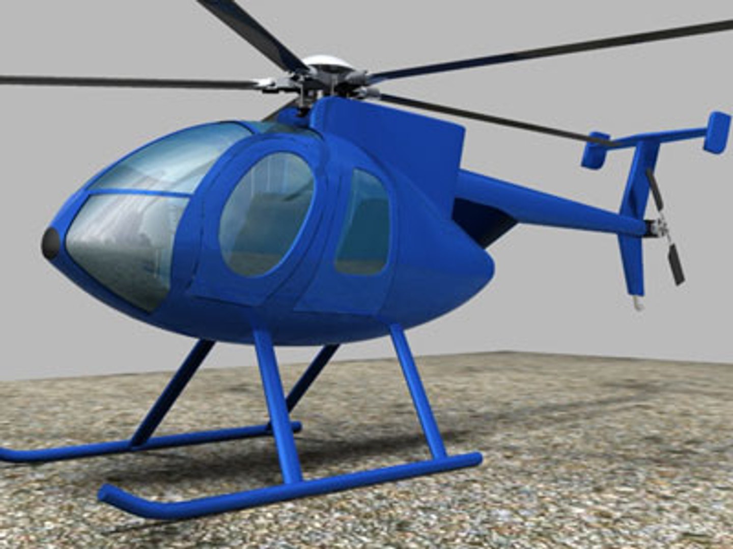 3ds Helicopter Md500e