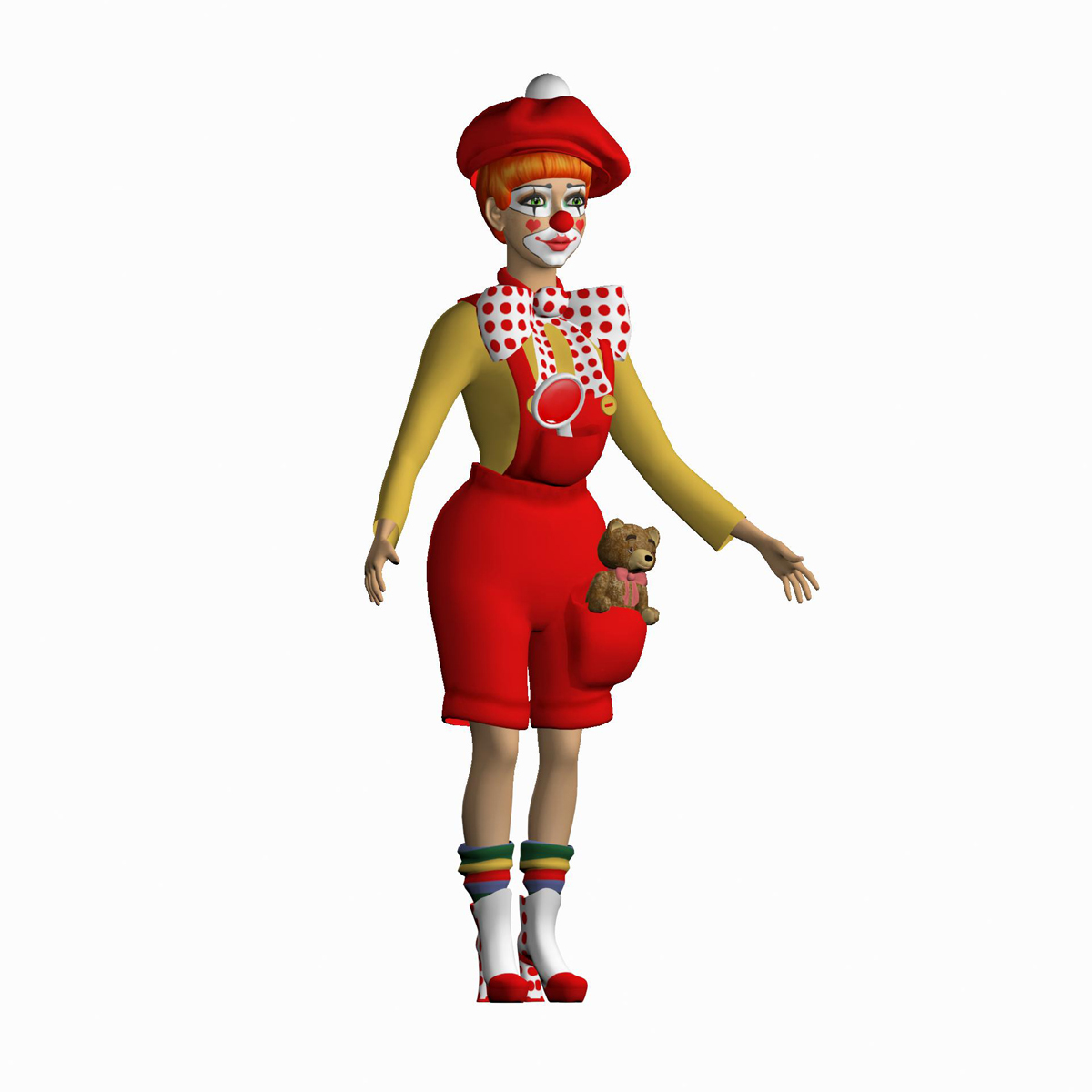 clown kitti 3d model