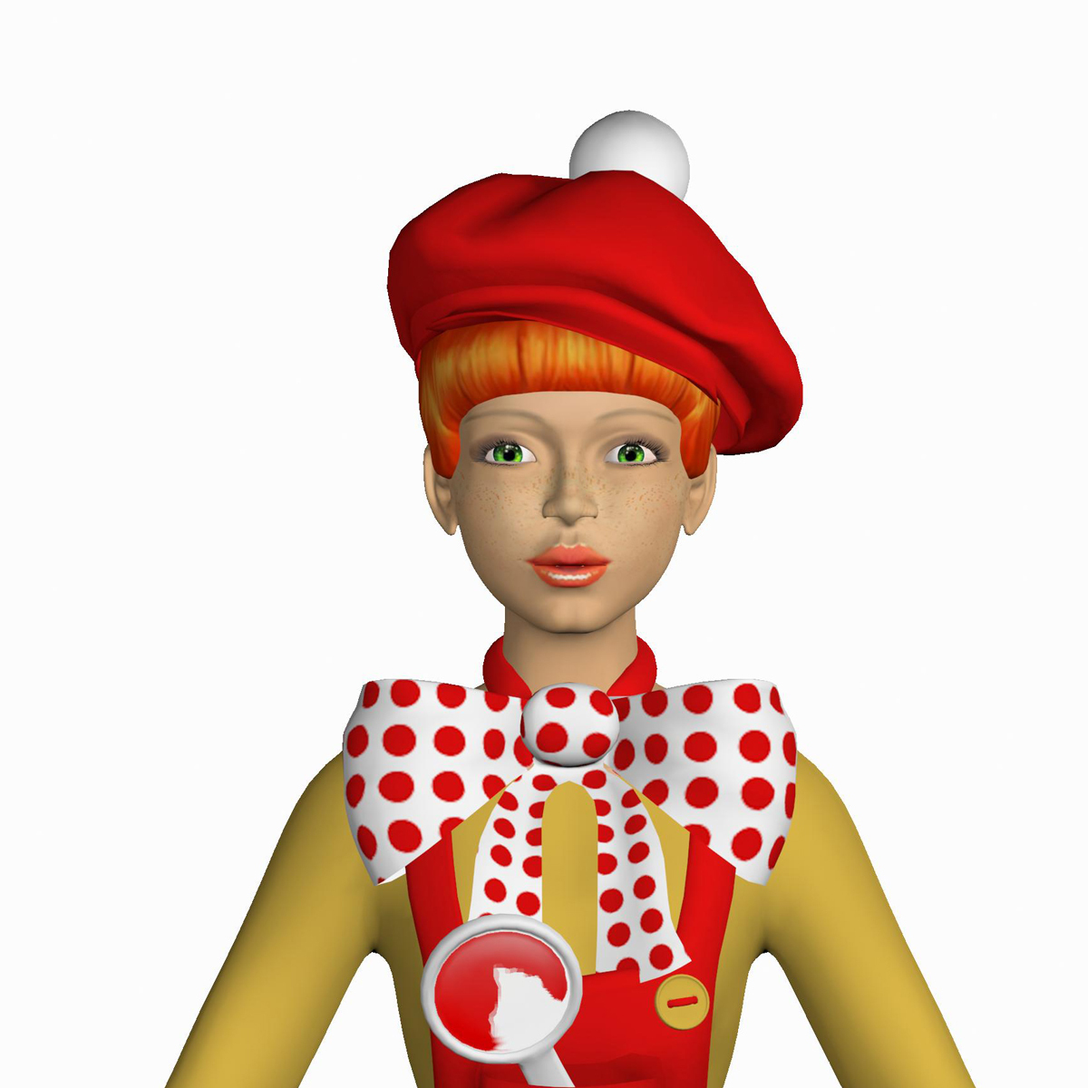 clown kitti 3d model