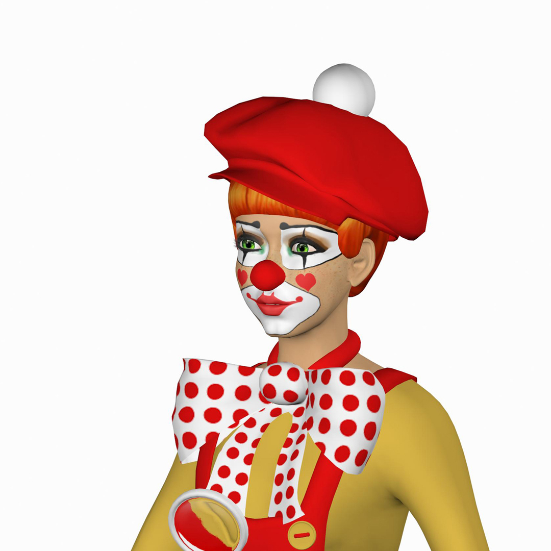 clown kitti 3d model