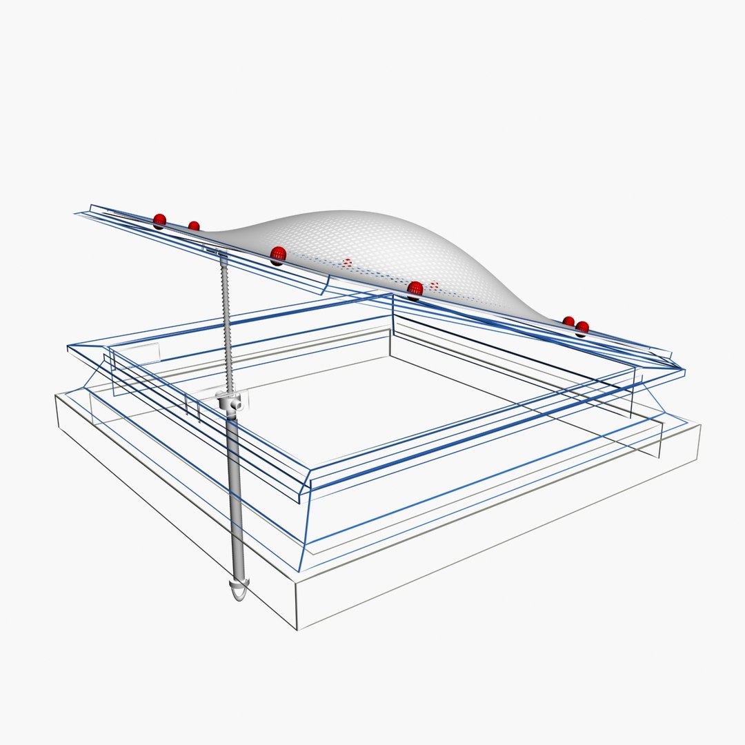 3d Model Roof Access Hatch Dome Light