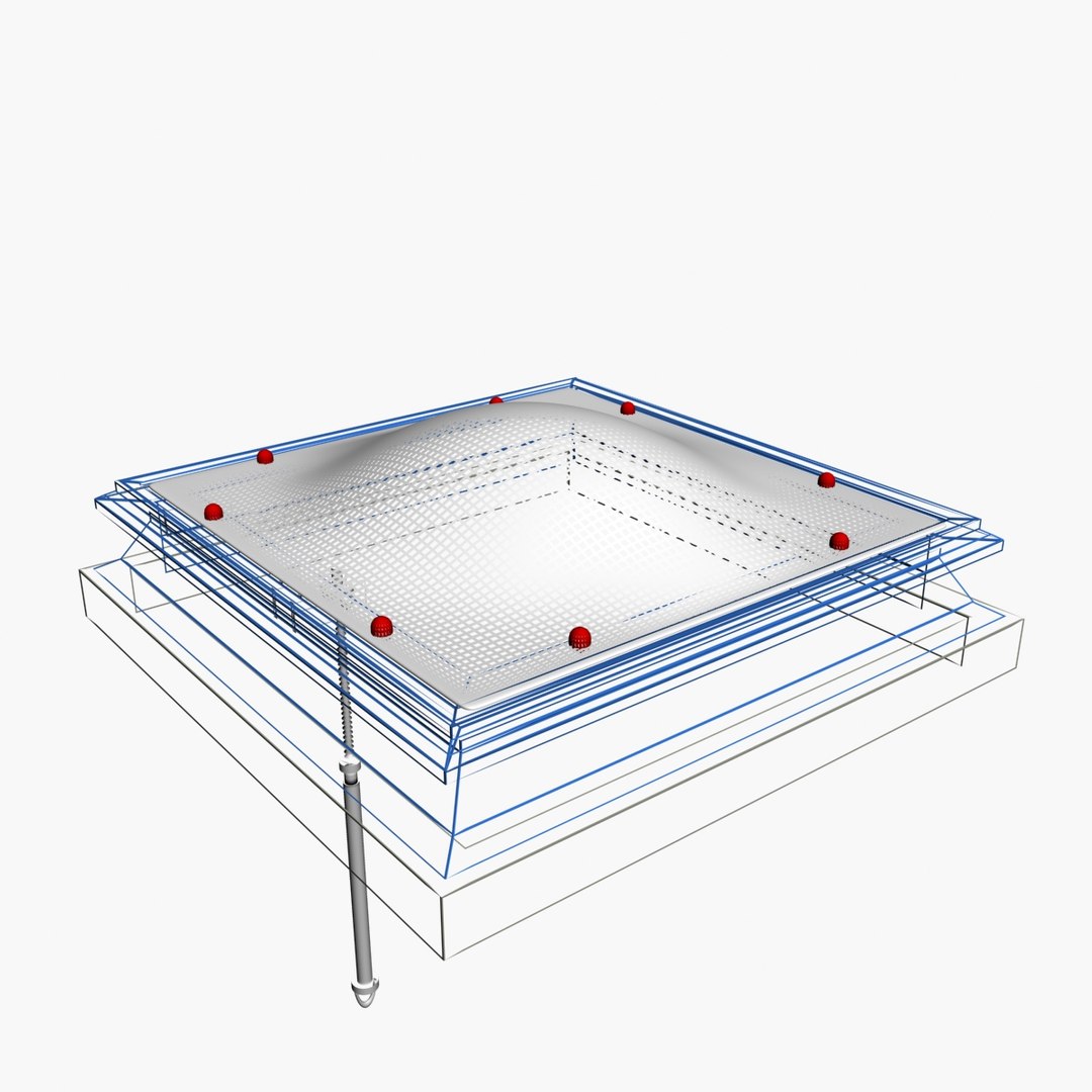 3d Model Roof Access Hatch Dome Light
