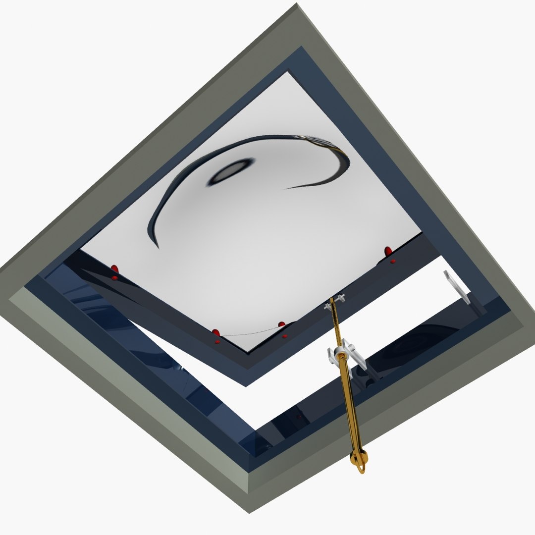 3d Model Roof Access Hatch Dome Light