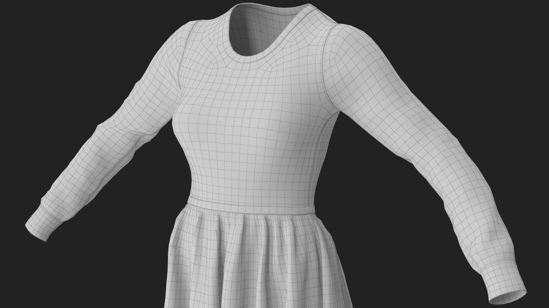3D Dress Red Model - TurboSquid 2440808