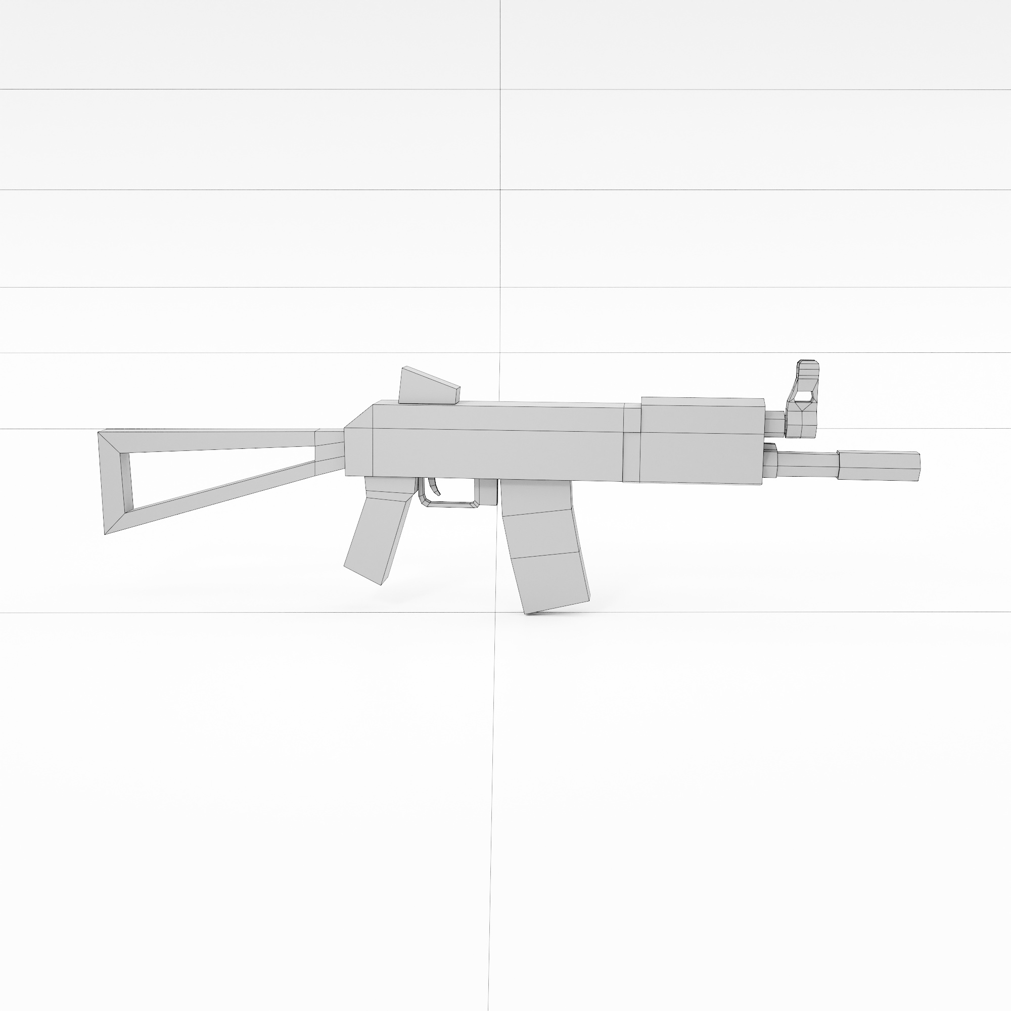 OTS 12 TISS assault rifle gun 3D model - TurboSquid 1993077