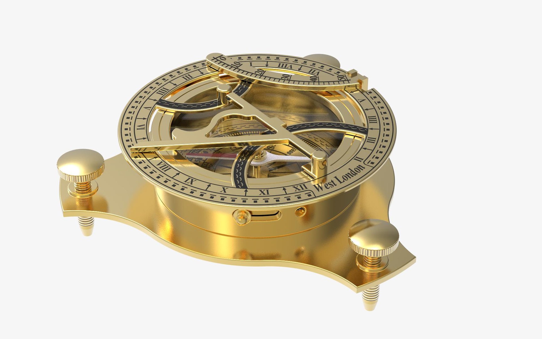 3D Sundial Compass Closed - TurboSquid 2027502
