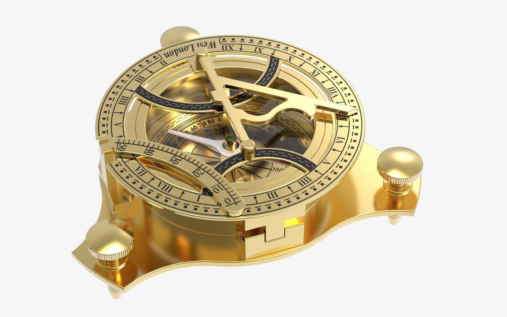 3D Sundial Compass Closed - TurboSquid 2027502