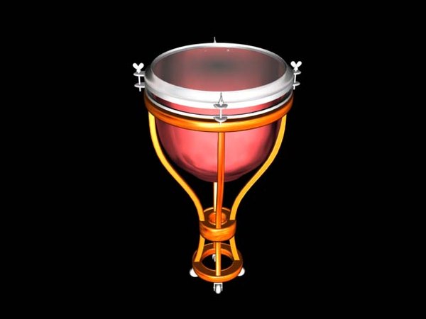 clasical timpani 3d model
