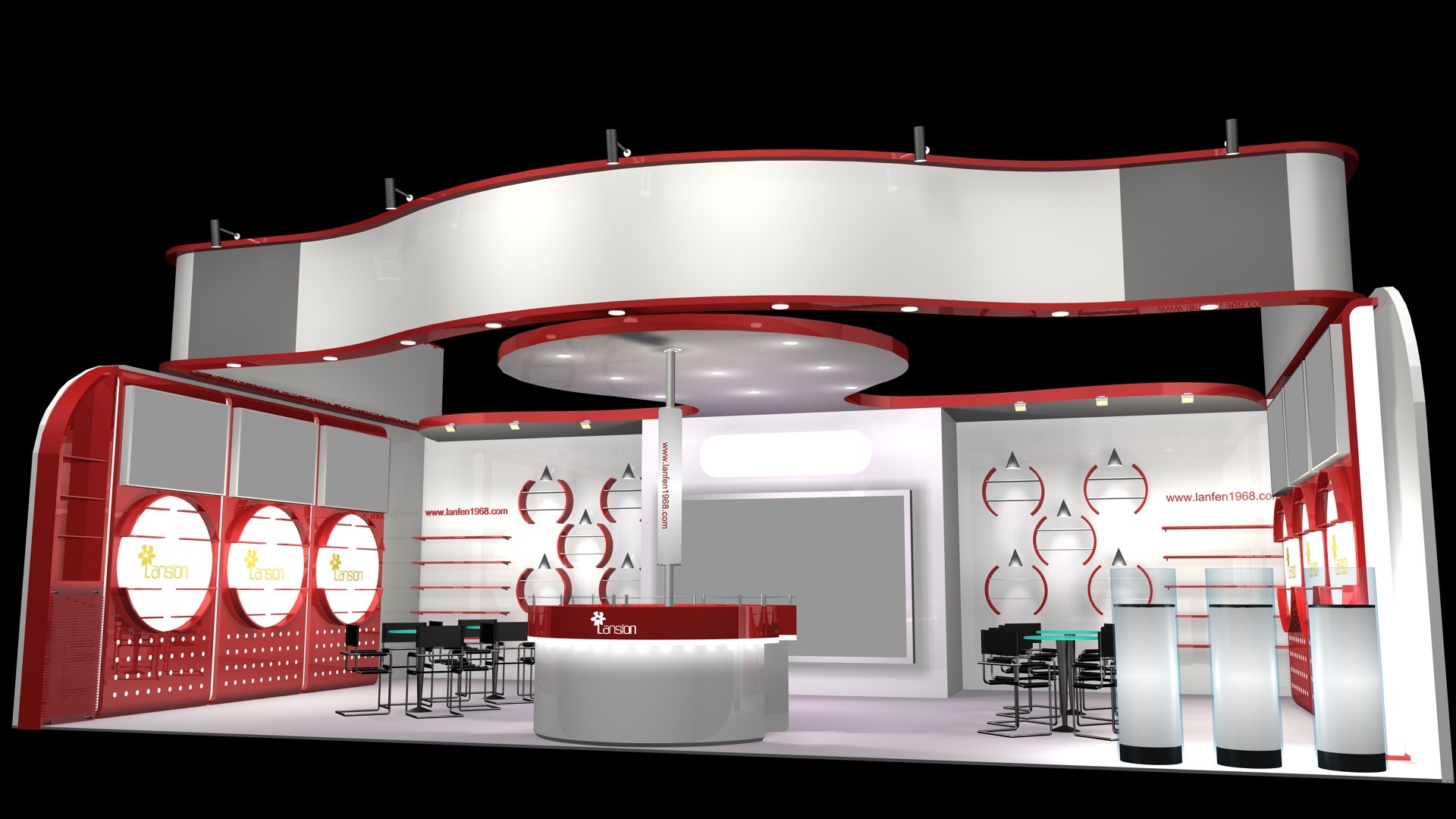 One side open stand 3D model - TurboSquid 1991455