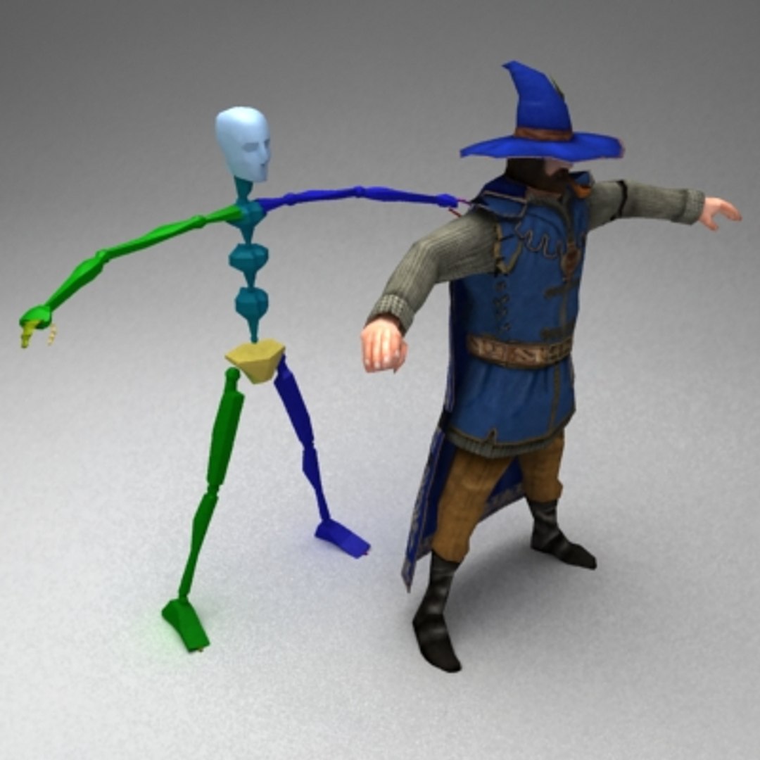 3d Rigged Wizard