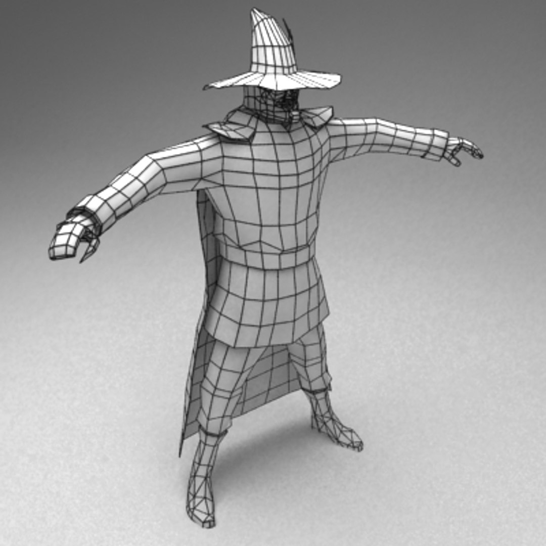 3d Rigged Wizard