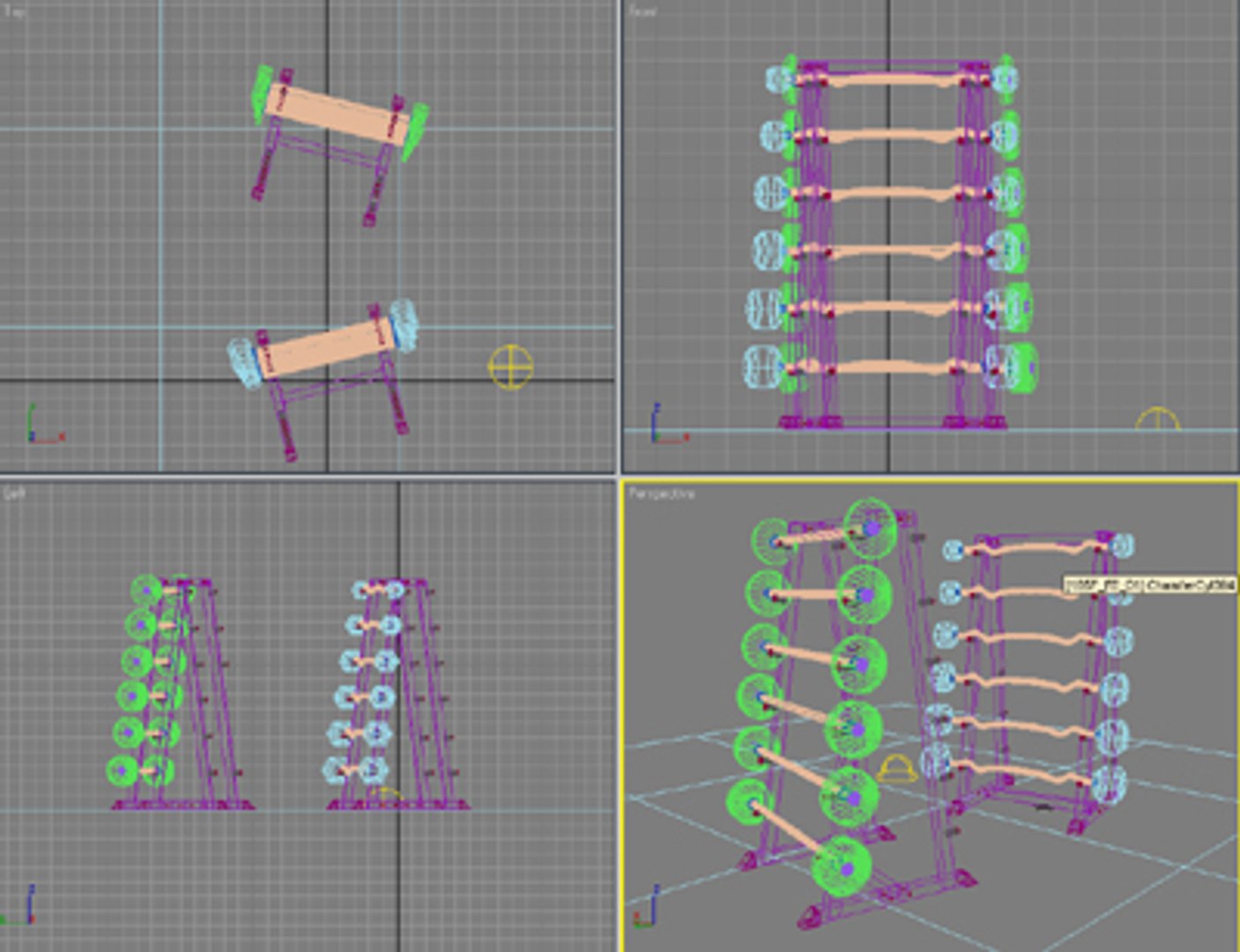 Weight Racks 3d Model