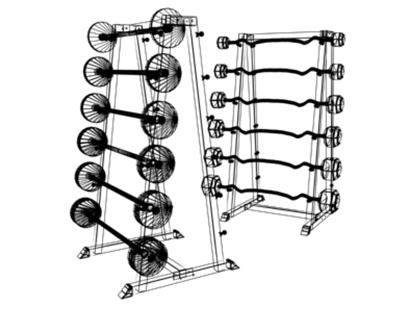 Weight Racks 3d Model