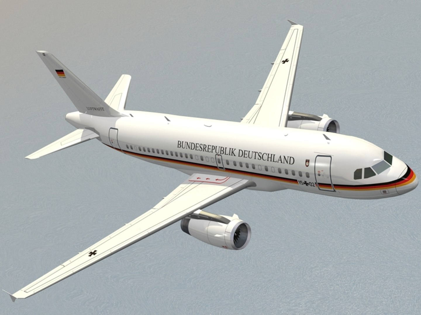 3d Corporate Jet Airbus A319 Model
