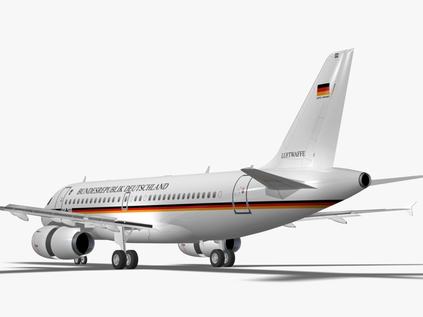 3d Corporate Jet Airbus A319 Model