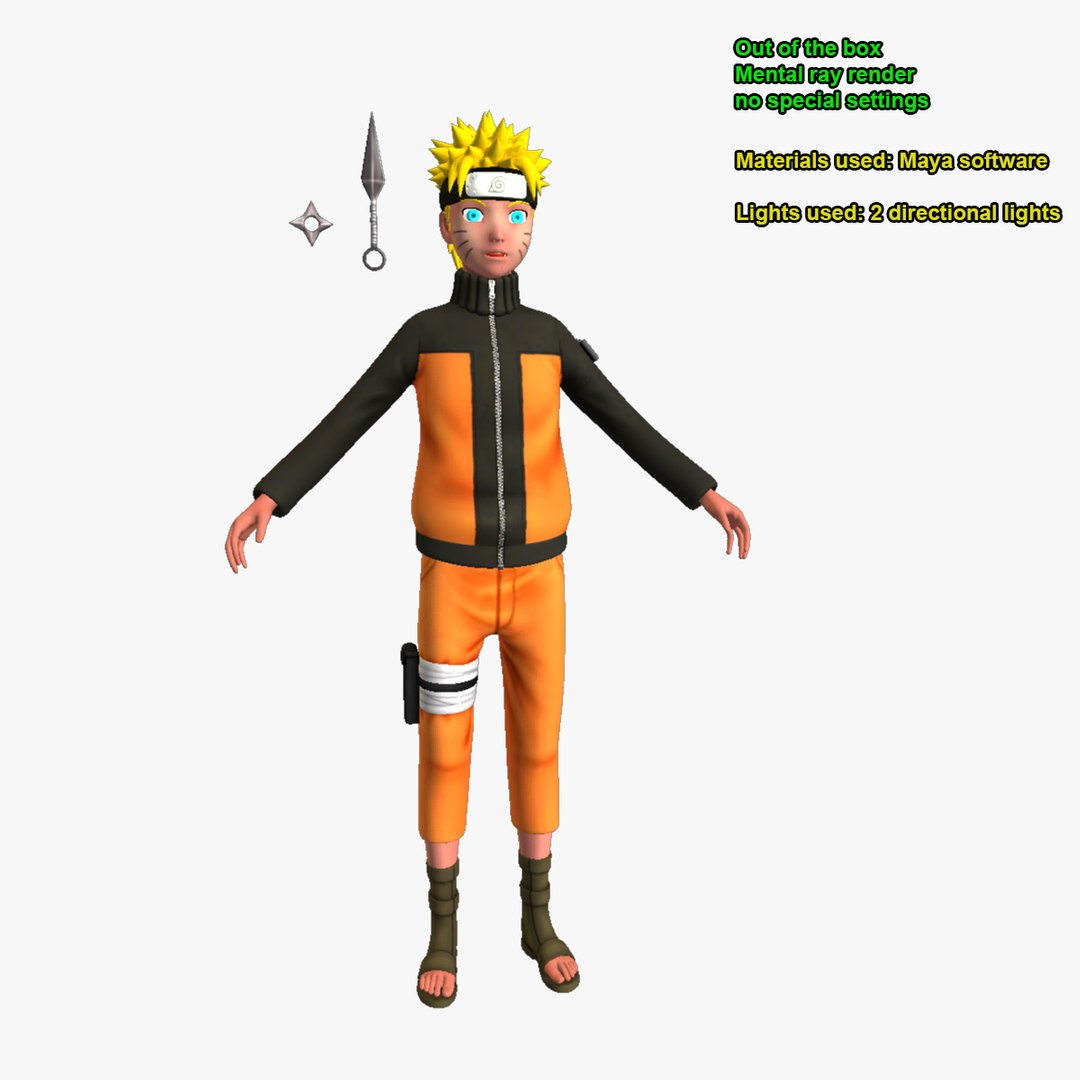 Rigged Naruto Shippuden Converted 3d Model