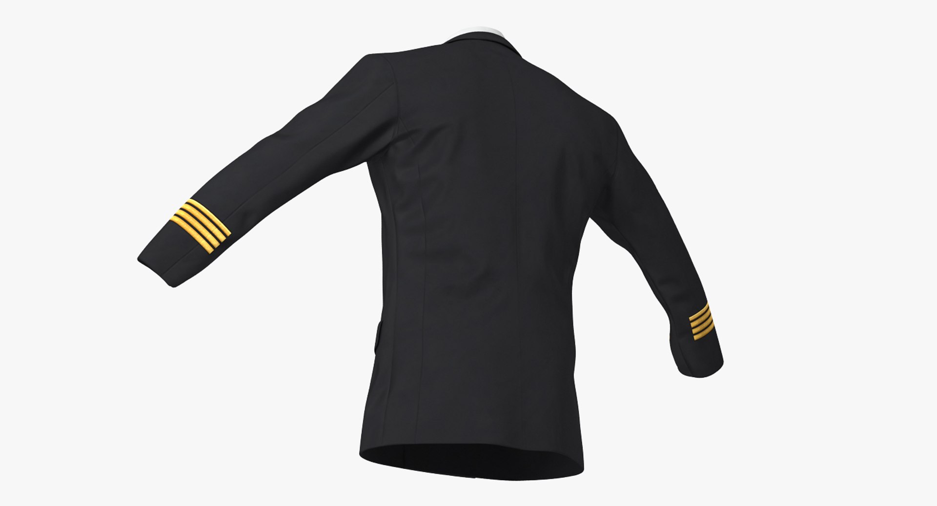 3d Model Airline Pilot Jacket