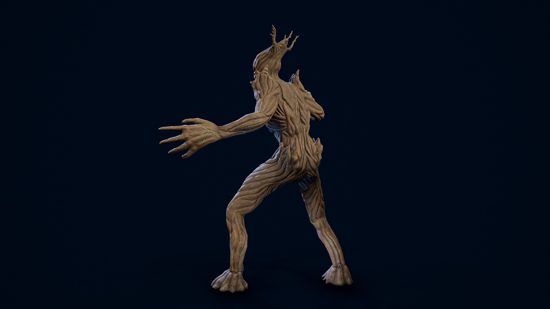 Wood Monster Model - TurboSquid 2186786
