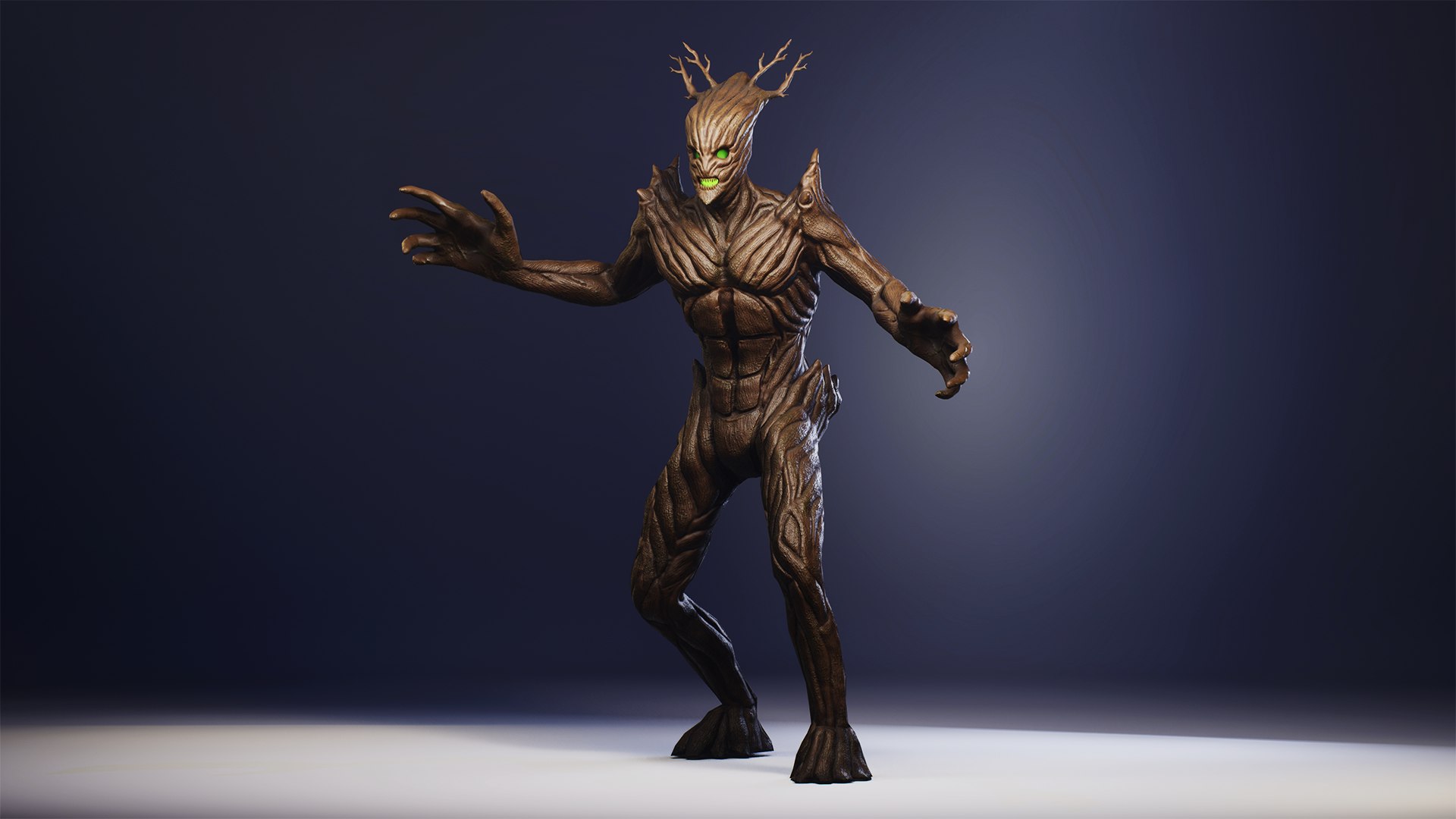Wood Monster Model - TurboSquid 2186786