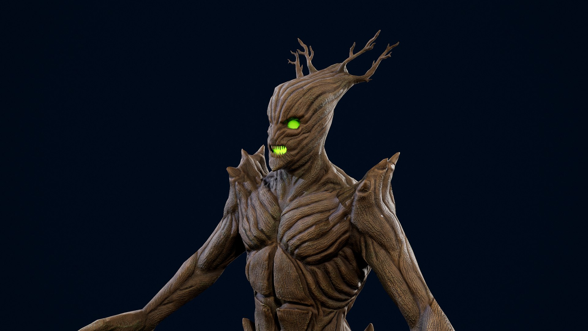 Wood Monster Model - TurboSquid 2186786