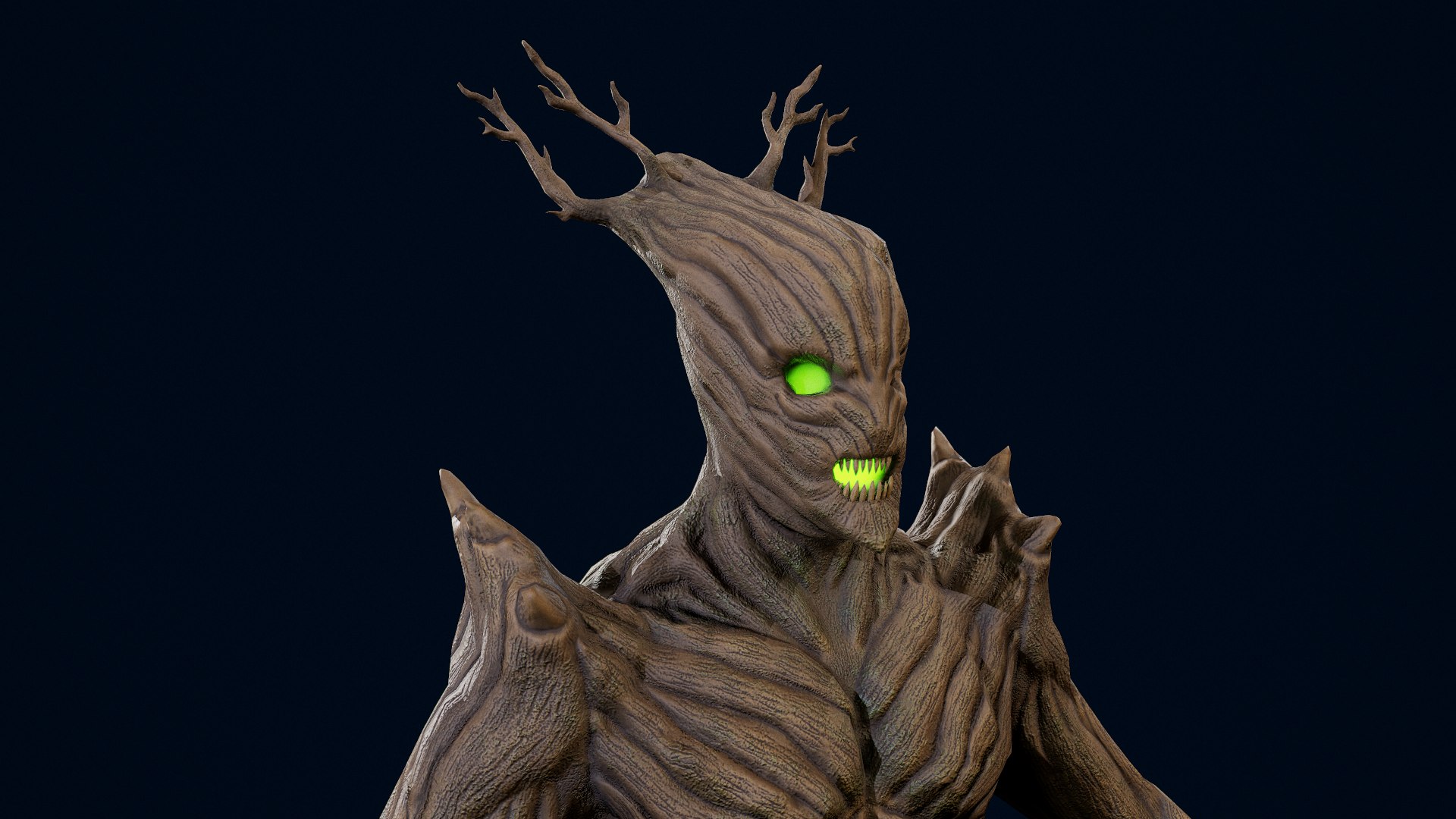 Wood Monster Model - TurboSquid 2186786