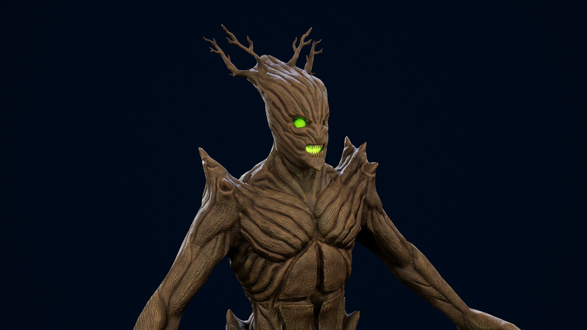 Wood Monster Model - TurboSquid 2186786